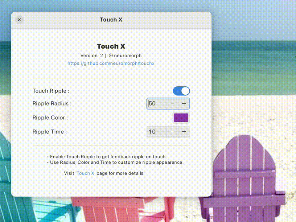 Touch X - GNOME Shell Extensions Touch X - GNOME Shell Extensions