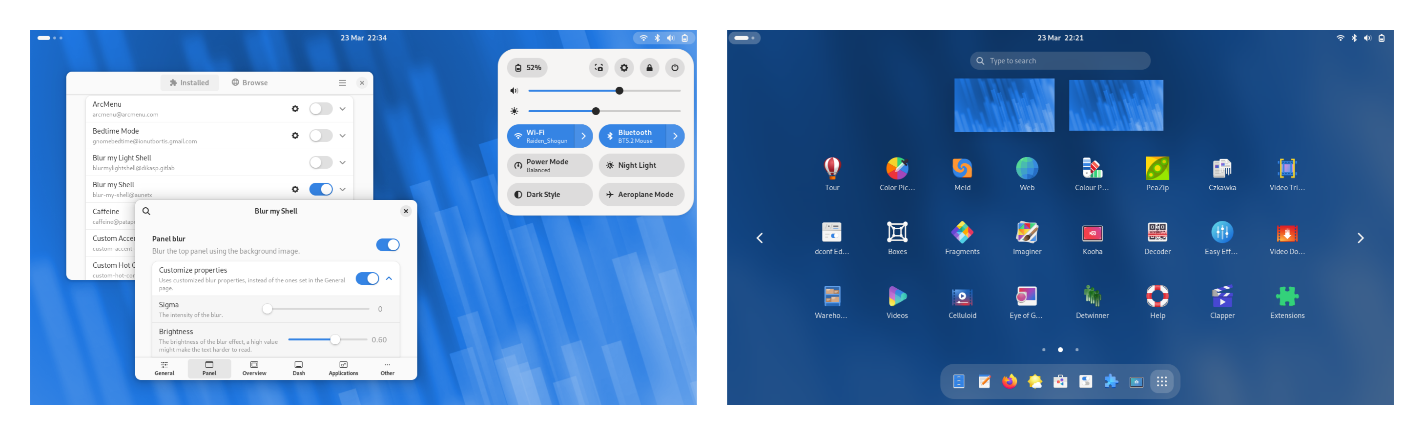 Luminus Shell Y - GNOME Shell Extensions Luminus Shell Y - GNOME Shell Extensions